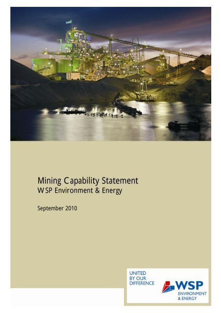 Mining Capability Statement - WSP Group
