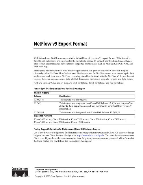NetFlow Version 9