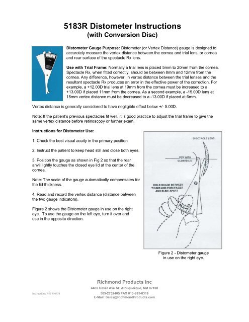 download PDF - Richmond Products