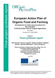 ORGAP manual - European Action Plan for Organic Food and Farming