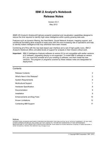 I2 Analyst's Notebook 7 User Guide - ISS Africa -Investigation ...