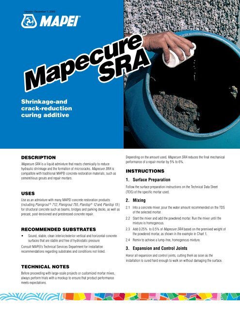 Mapecure SRA - Data Sheet