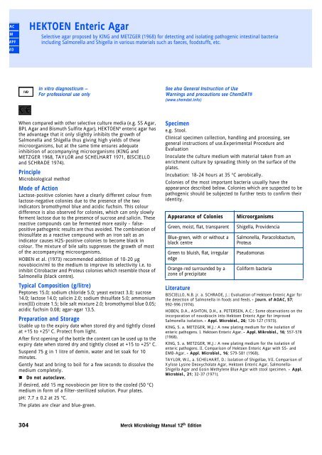 HEKTOEN Enteric Agar - mibius