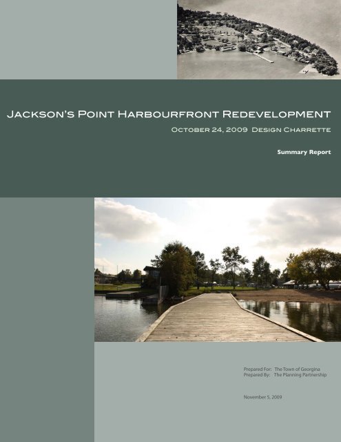 Jackson's Point Harbourfront Redevelopment - Town of Georgina