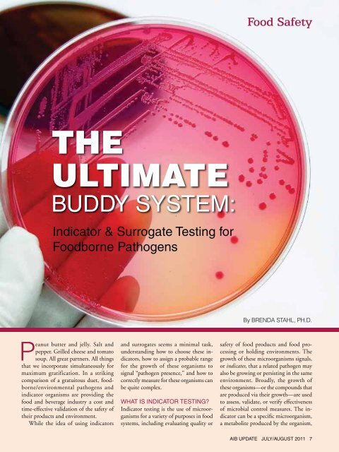 The Ultimate Buddy System - Indicator and surrogate testing for ...