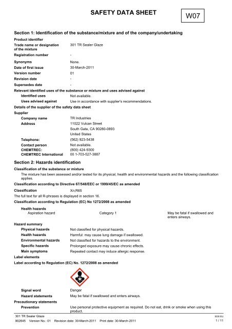 SAFETY DATA SHEET - Advanced Plastics