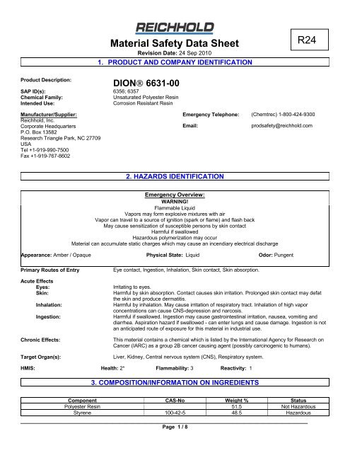 Material Safety Data Sheet - Advanced Plastics