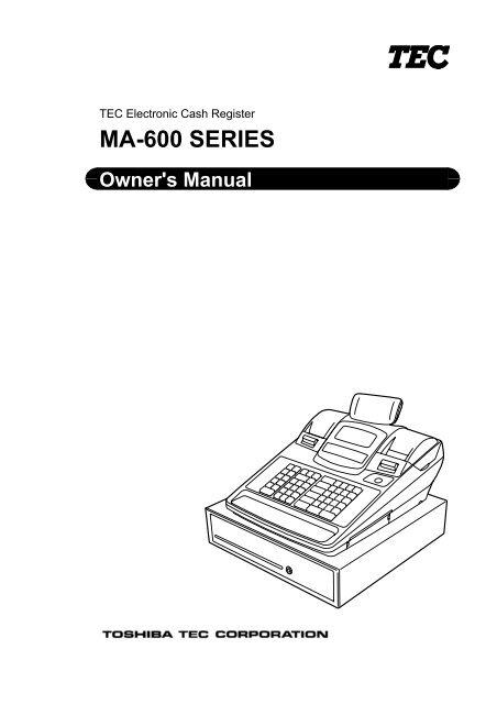 MA-600 SERIES - toshiba tec europe