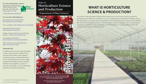 Discover Plants - Department of Plant Sciences