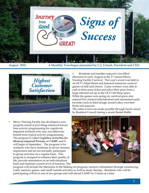 Signs of Success - Catholic Health System