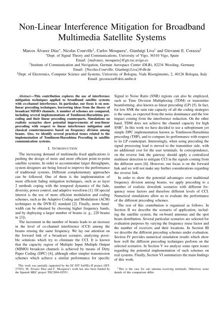 Non-Linear Interference Mitigation for Broadband Multimedia Satellite
