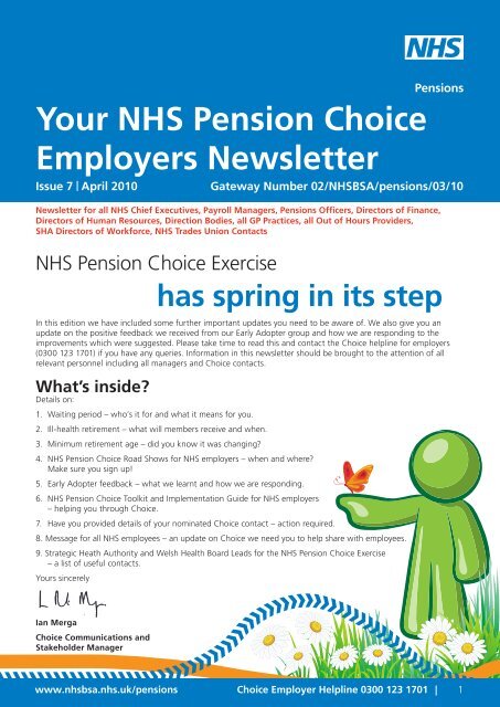 Choice Newsletter - NHS Business Services Authority