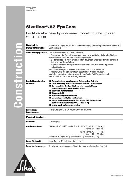 Technisches Datenblatt