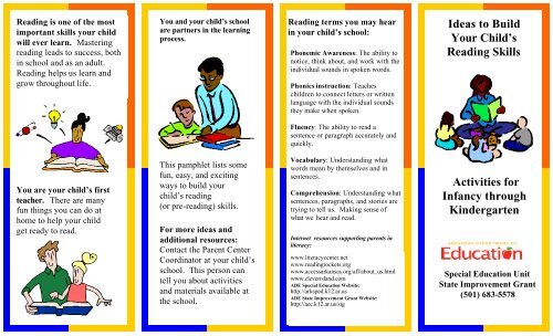 Ideas To Build Your Child s Reading Skills Activities For Infancy 