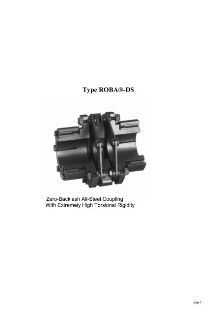 ROBA-DS Series Overview