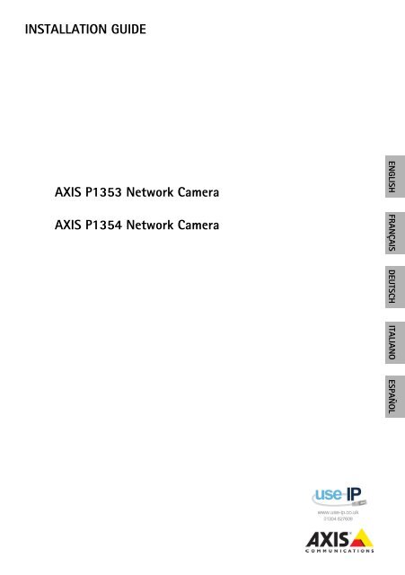 Axis P1354 Network Camera 0524-001 Datasheet - Use-IP