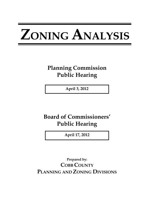 ZONING ANALYSIS - Cobb County Government