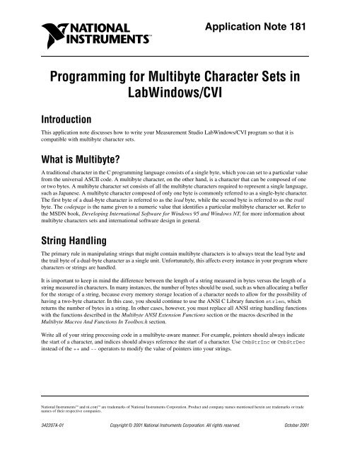 Application Note 181