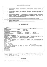 modulo per dichiarazione di cambio di residenza