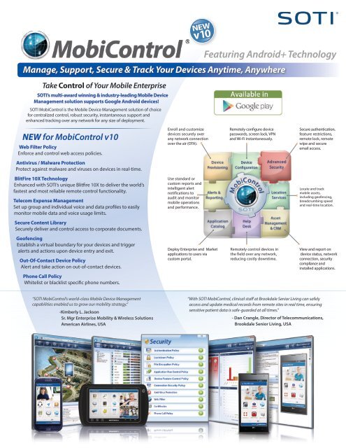 Android+ MobiControl - Soti