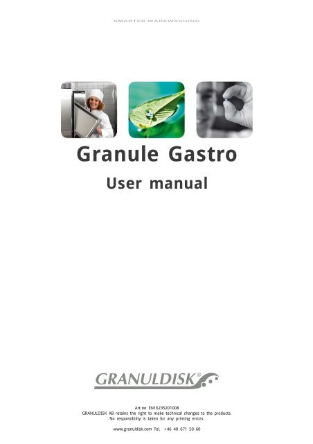 2 Operating - Granuldisk