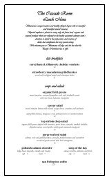 Menu - Skamania Lodge