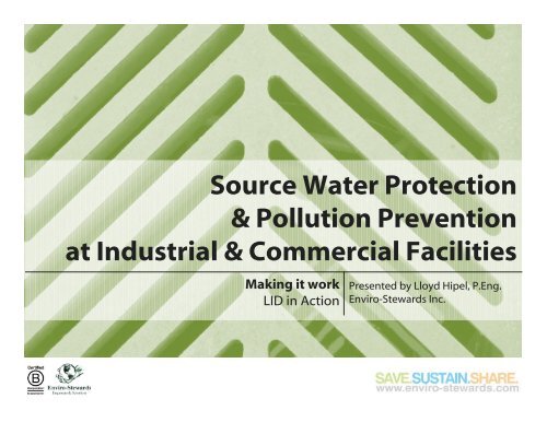 Source Water Protection & Pollution Prevention at Industrial ...