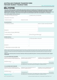 Australian Standard Transfer Form - Bell Potter Securities