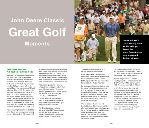 Great Golf John Deere Classic Moments