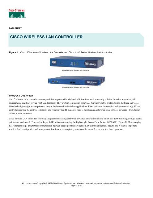 Cisco Wireless Lan Controller