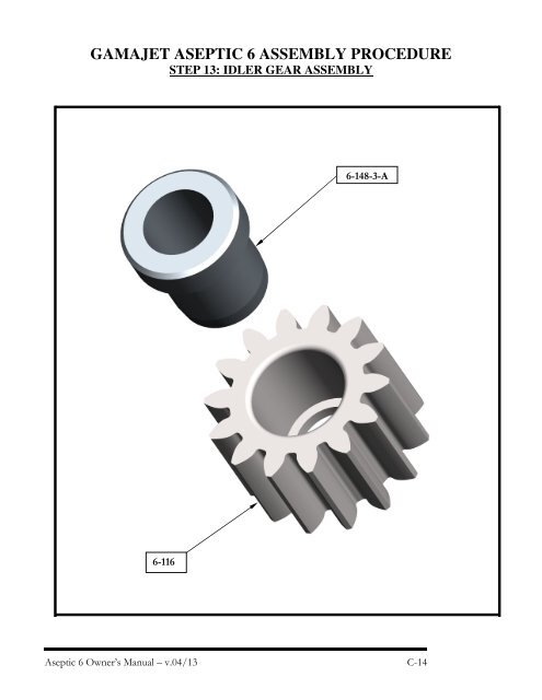 GAMAJET ASEPTIC 6 ASSEMBL