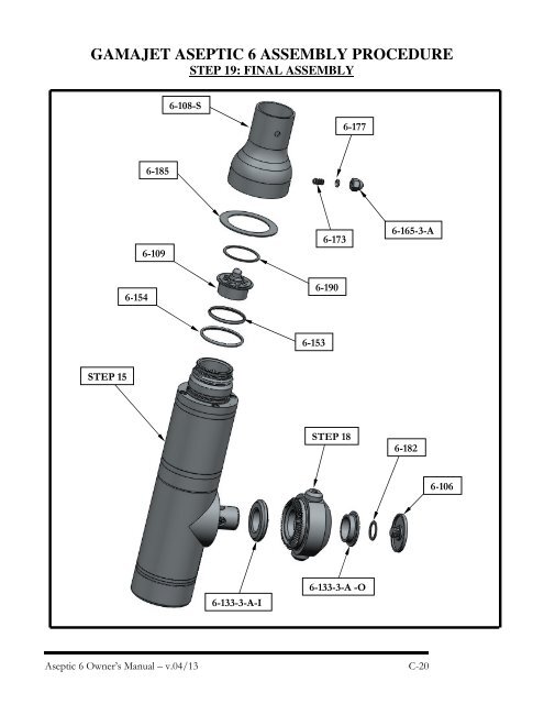 GAMAJET ASEPTIC 6 ASSEMBL