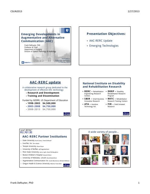 handout - AAC-RERC - Penn State University