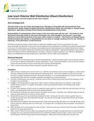 Waste Disposal Grounds Binder Table of Contents - Sask H20