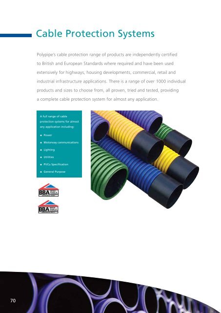 Cable Protection Systems - Polypipe