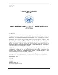 Sample Position Papers - Montessori Model United Nations