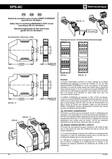 Module de surveillance XPS-AC