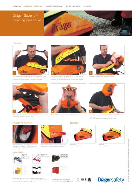 DrÃƒÂ¤ger Saver CF Donning procedure - Safety Industries