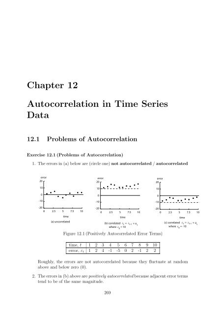 Chapter 12 Autocorrelation in Time Series Data