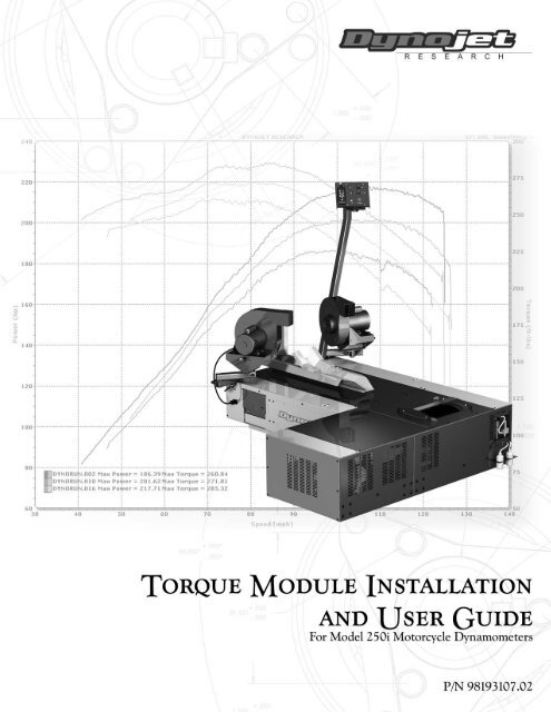 Torque Module Installation and User Guide for Model 250i ...