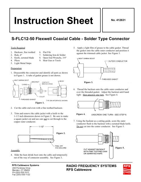 Instruction Sheet