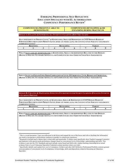 Special Education Evaluation Form - Sites