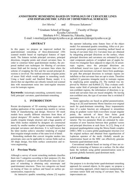 SAMPLE OF A PROCEEDINGS PAPER: