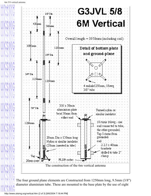 6m 5/8 vertical antenna 6