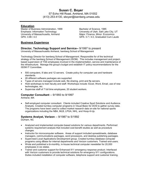 Susan Courtney Milne - Isenberg School of Management ...