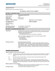 MSDS: 70% Isopropyl Alcohol - Hillyard