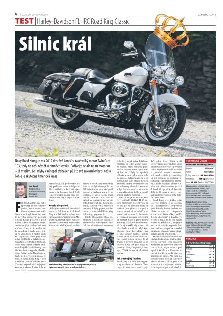 Harley-Davidson FLHRC Road King Classic TEST - Bikes.cz