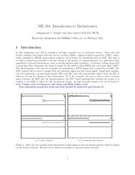 ME 333: Introduction to Mechatronics - Northwestern Mechatronics ...