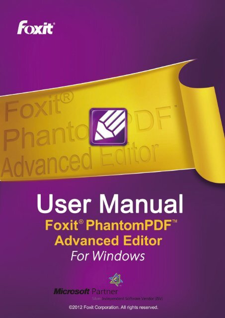 Foxit PhantomPDF Advanced Editor