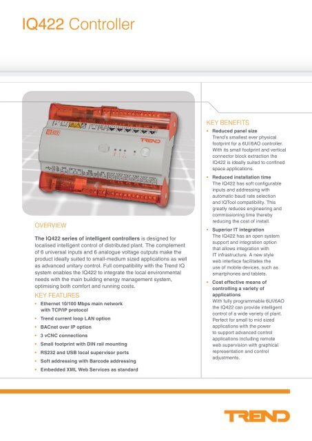 IQ422 Controller - Trend